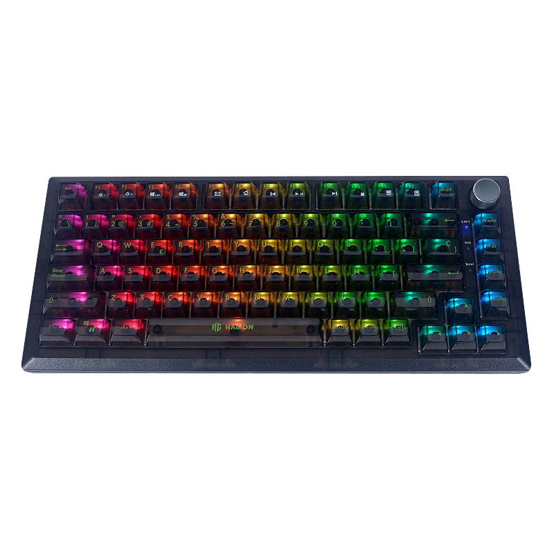 TECLADO HALION GASKET HA-K751 | MECANICO | SW-BLUE | RGB - Naruto Store
