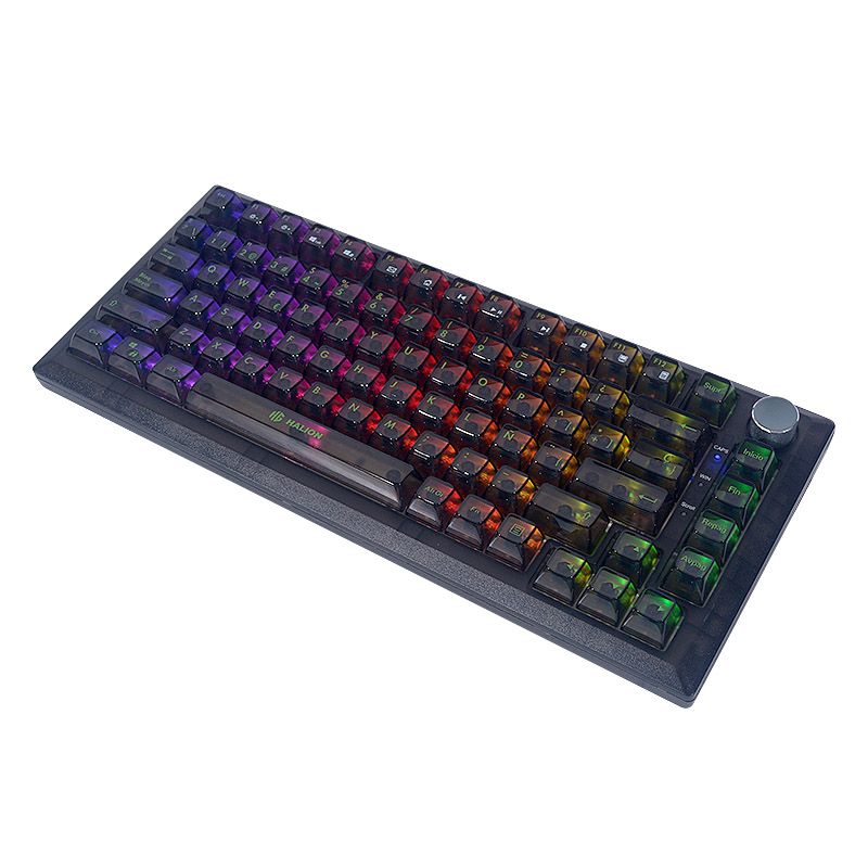 TECLADO HALION GASKET HA-K751 | MECANICO | SW-BLUE | RGB - Naruto Store