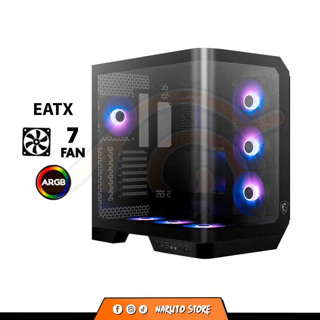 CASE MSI MAG PANO 120R PZ ARGB BLACK ATX - Naruto Store